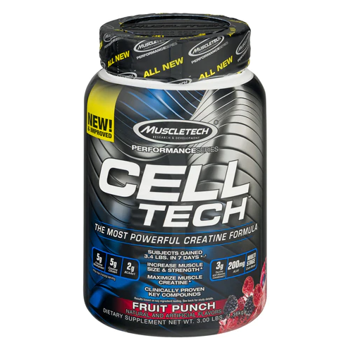 MuscleTech Cell-Tech Creatine Formula Fruit Punch -- 3 lbs – Reemalo